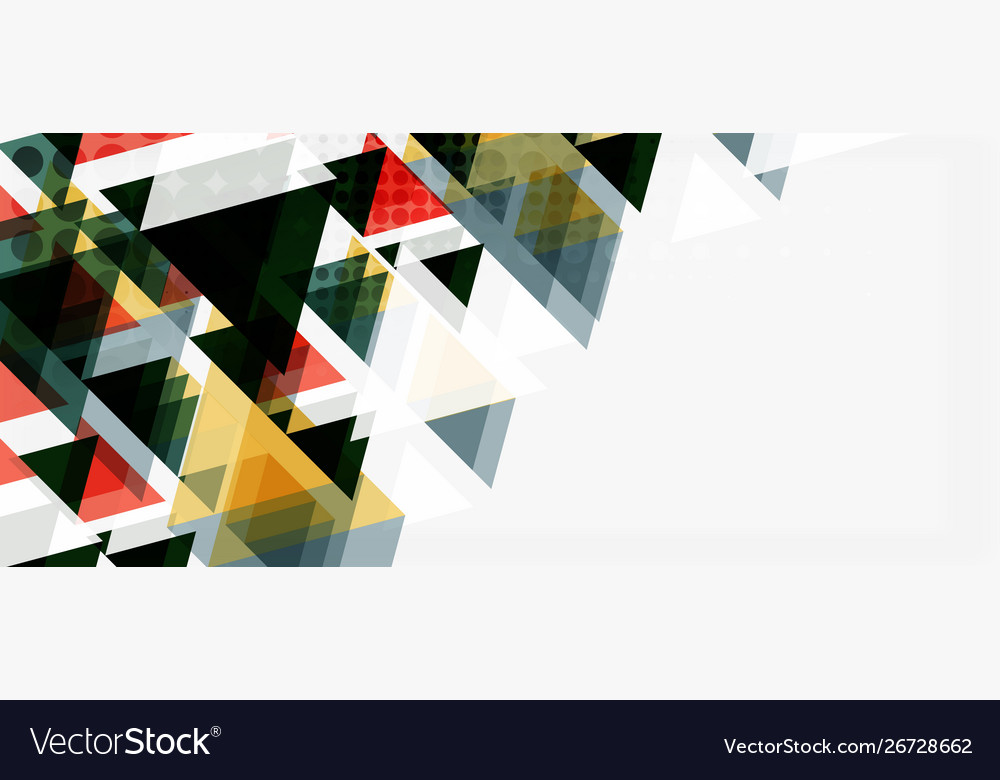 Triangle geometric abstract composition Royalty Free Vector