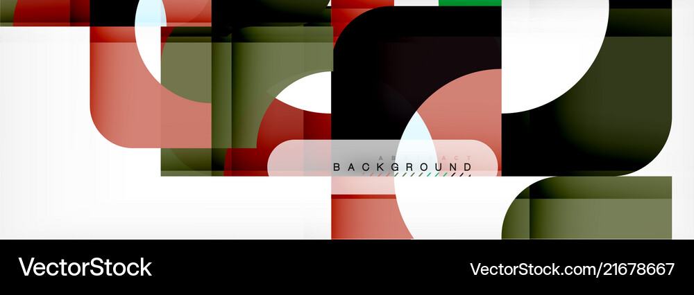 Color square shapes geometric modern abstract Vector Image