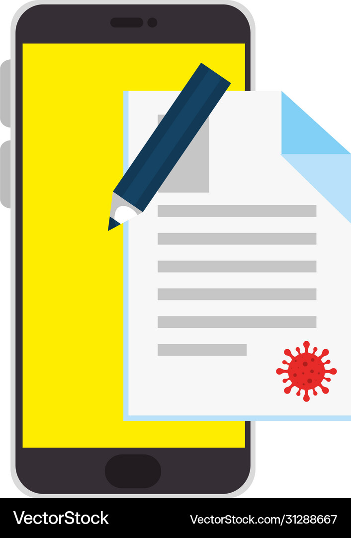 Smartphone for education online isolated icon Vector Image