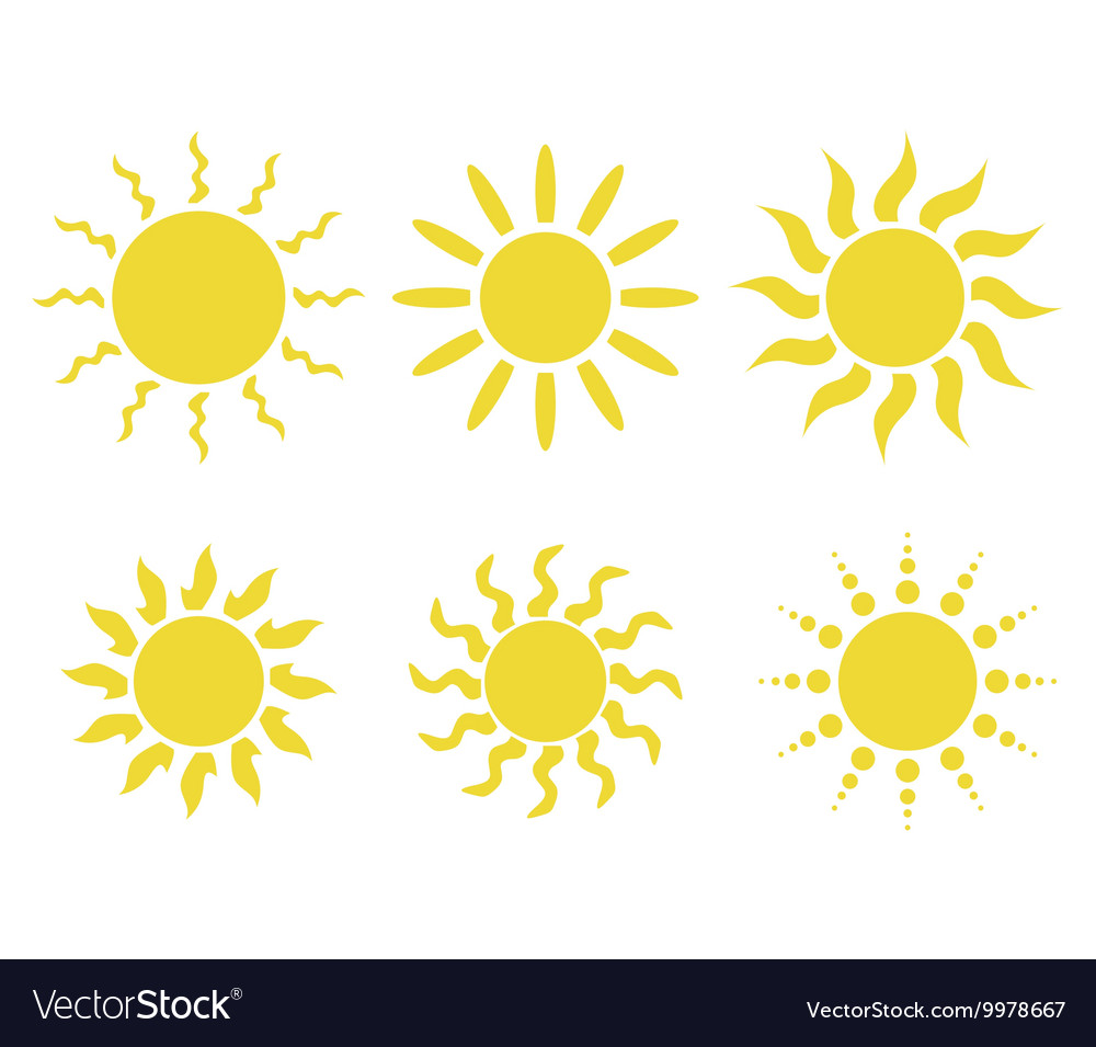 Sun Royalty Free Vector Image - VectorStock