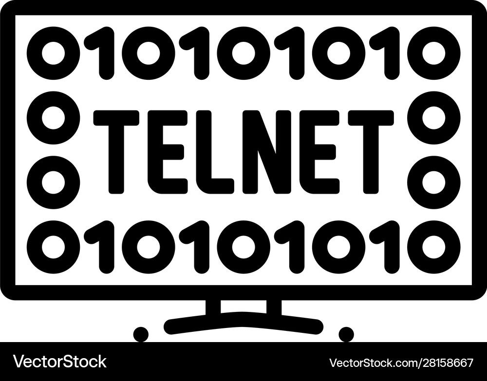 Telnet Royalty Free Vector Image - VectorStock