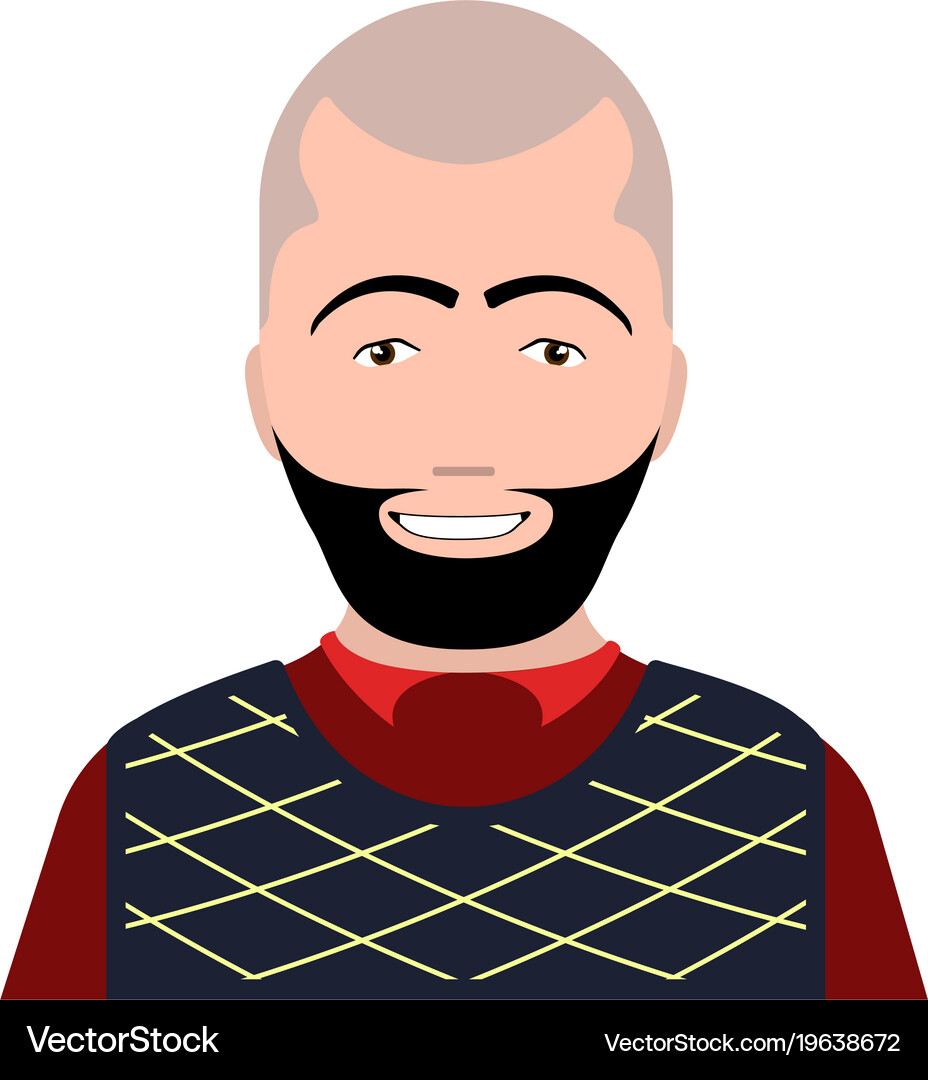 Hipster avatar image Royalty Free Vector Image