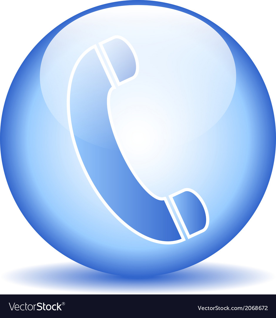 Phone button Royalty Free Vector Image - VectorStock