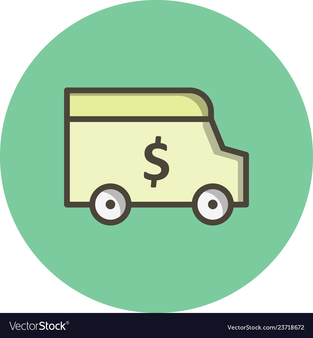 Security van icon Royalty Free Vector Image - VectorStock