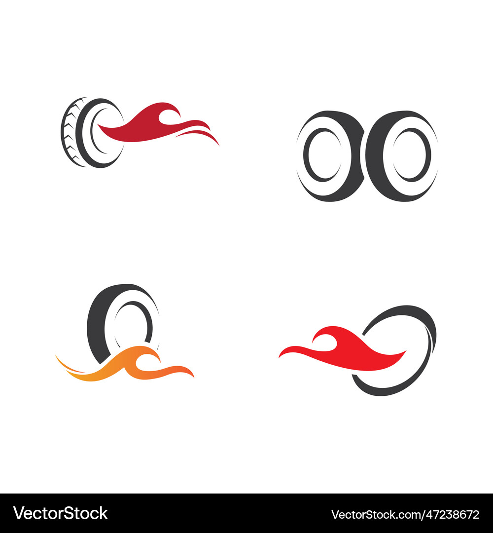 Tire logo and symbol template stock image Vector Image