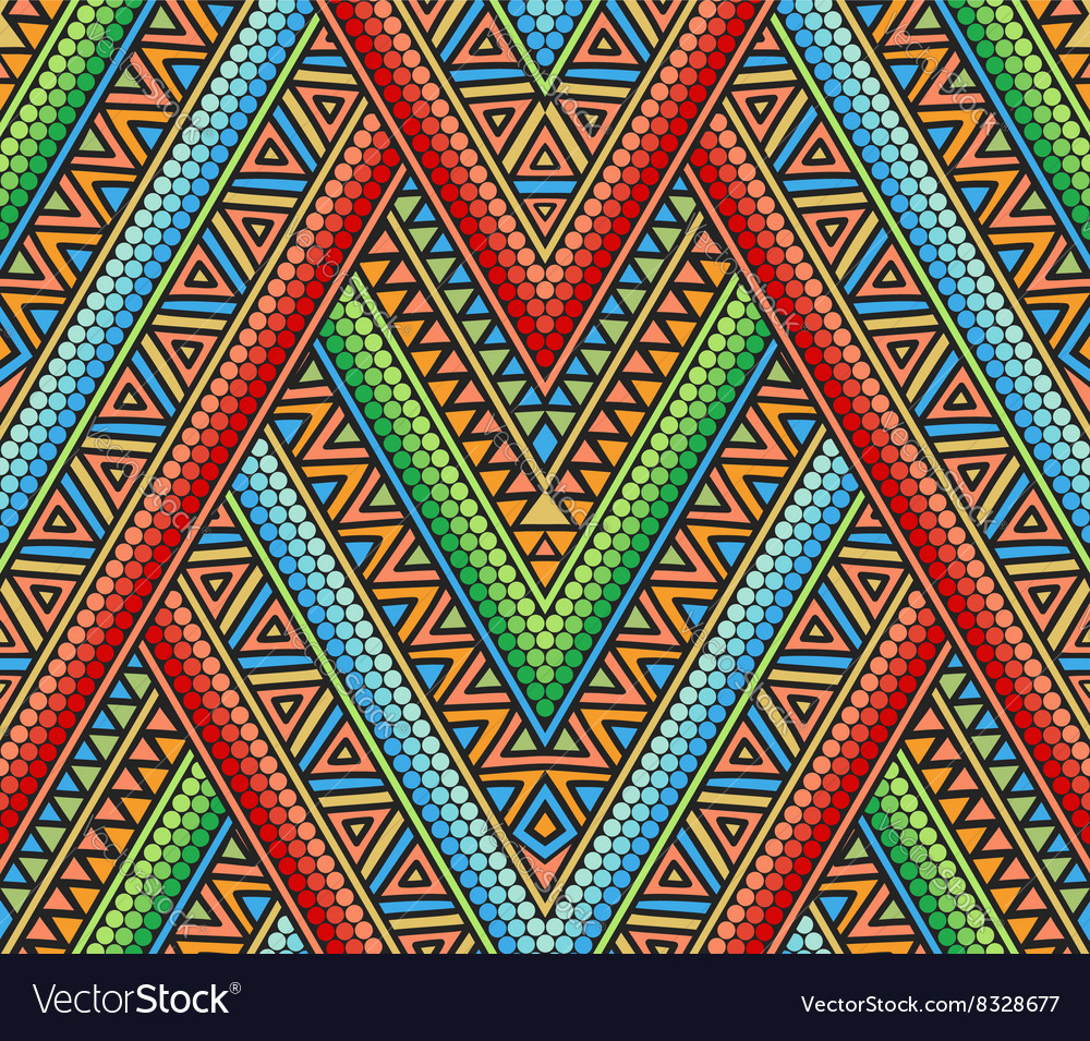 Abstract ethnic seamless pattern Royalty Free Vector Image