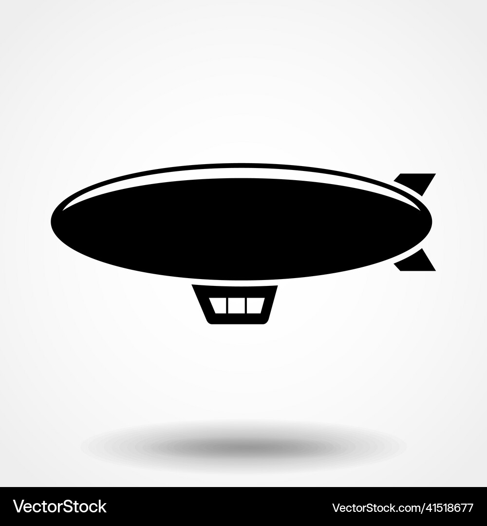 Blimp icon in trendy glyph style design graphic Vector Image