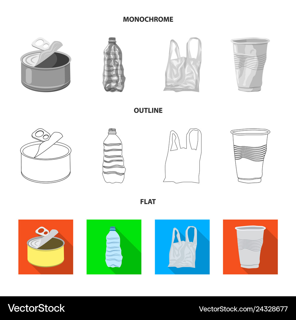 Design of dump and sort sign collection Royalty Free Vector