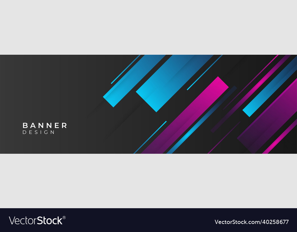 Digital technology header or banners geometric Vector Image