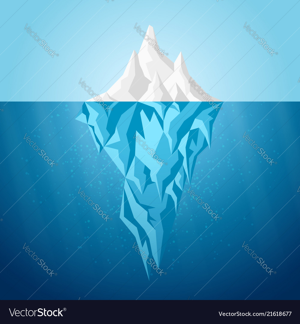 Iceberg Royalty Free Vector Image - VectorStock