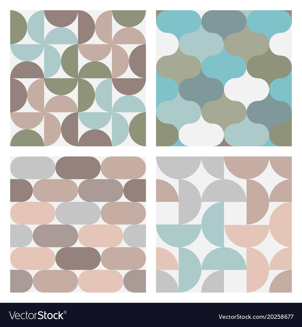 Seamless Semi-Circle Pattern Royalty Free Vector Image
