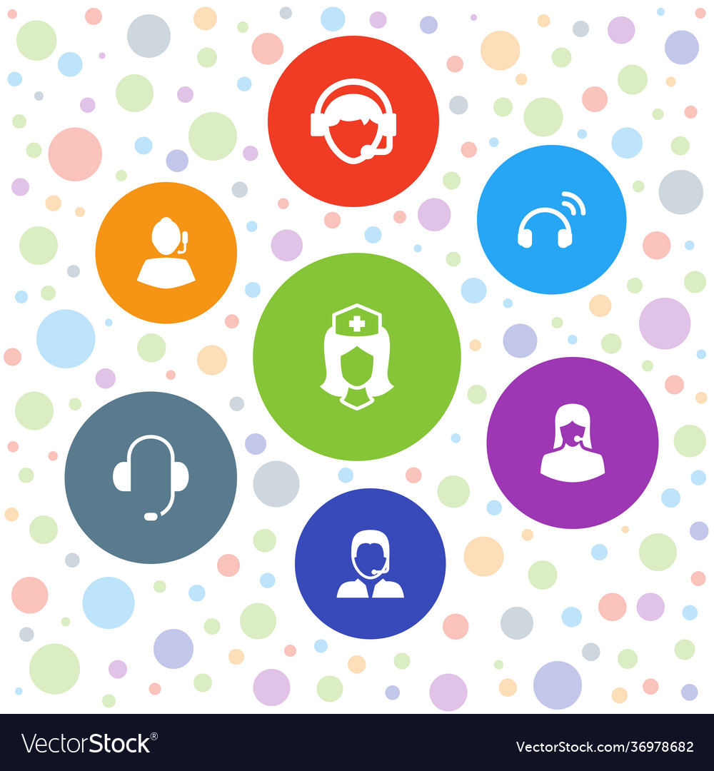 Assistant icons Royalty Free Vector Image - VectorStock