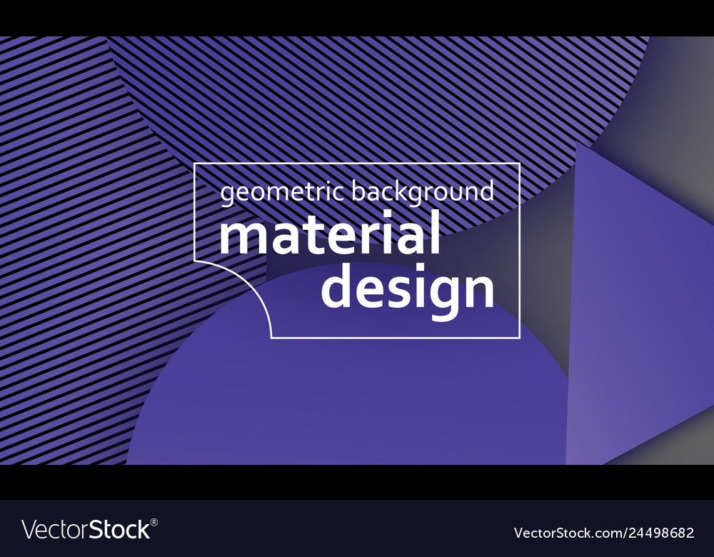 Geometric background material design Royalty Free Vector