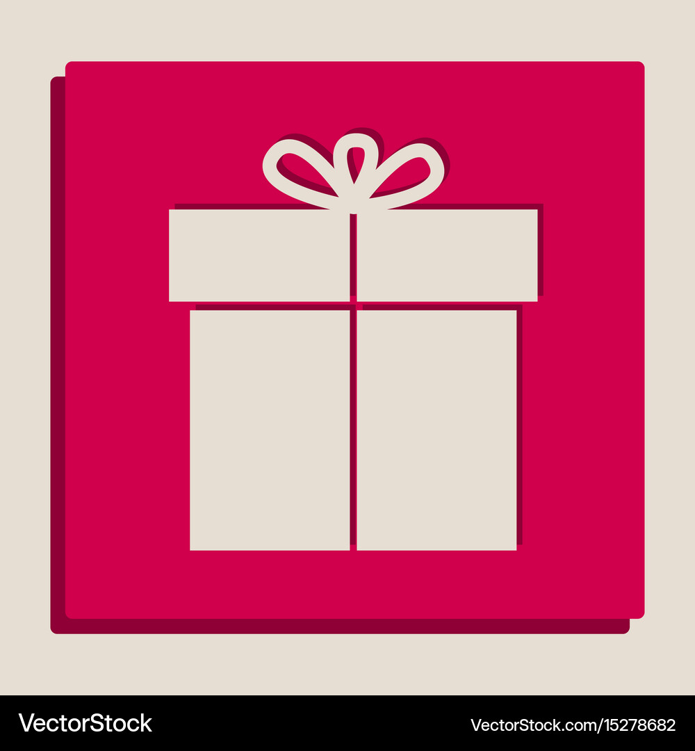 Gift sign grayscale version of popart Royalty Free Vector