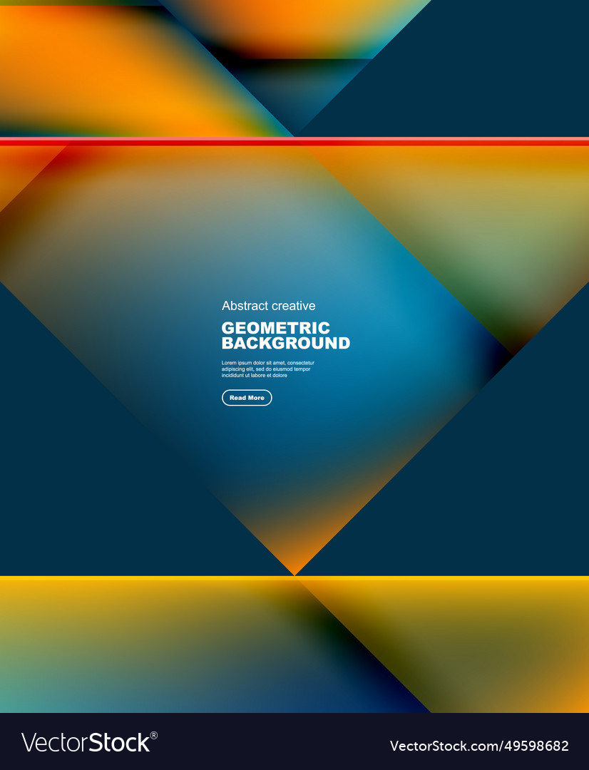 Gradient triangles abstract background Royalty Free Vector