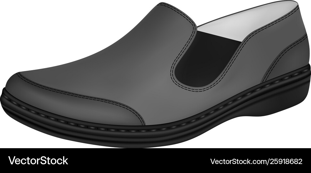 Mens shoes on white background Royalty Free Vector Image