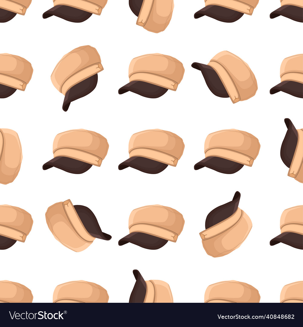 On theme colored pattern hats visor Royalty Free Vector