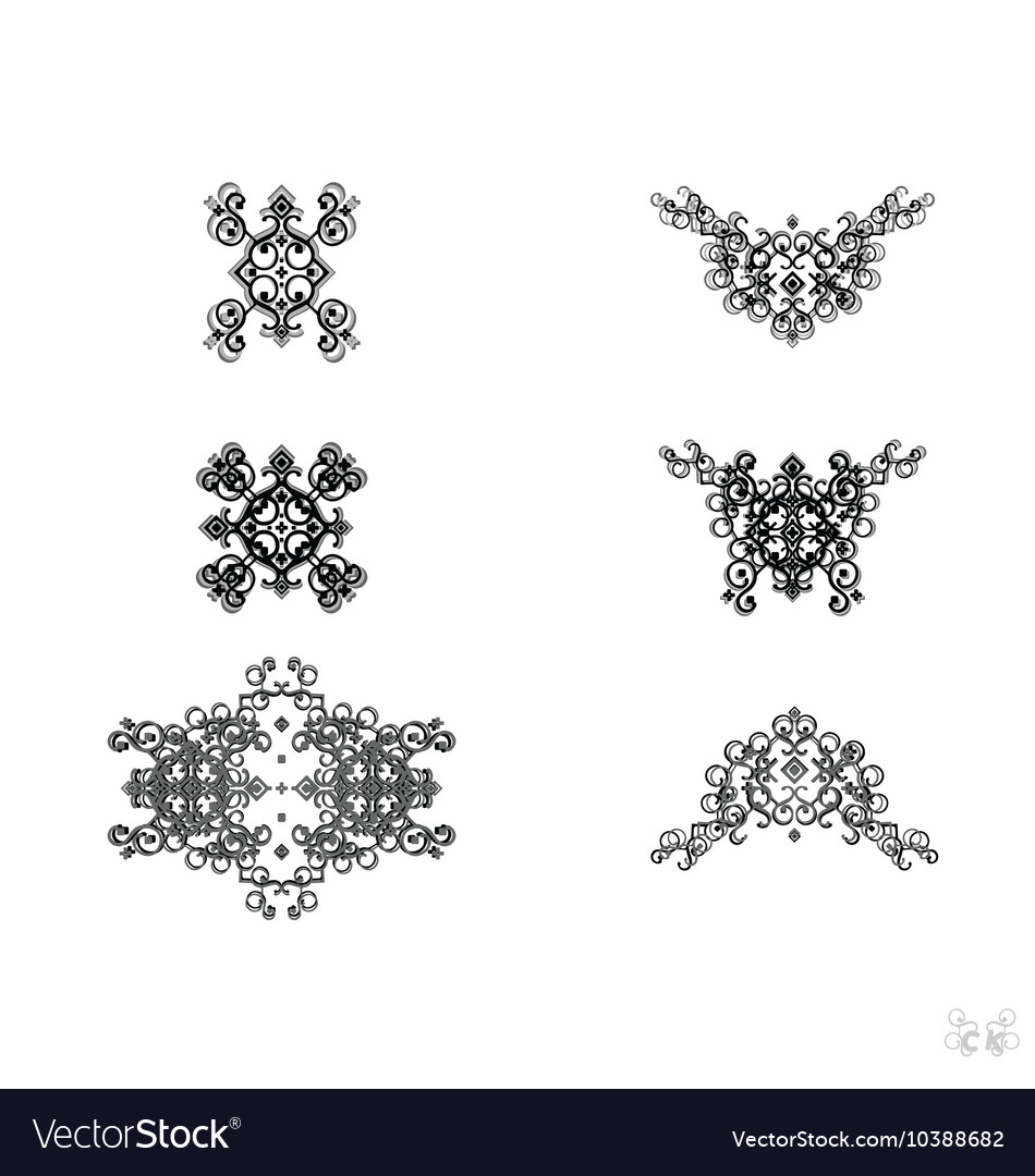 Retro elements Royalty Free Vector Image - VectorStock