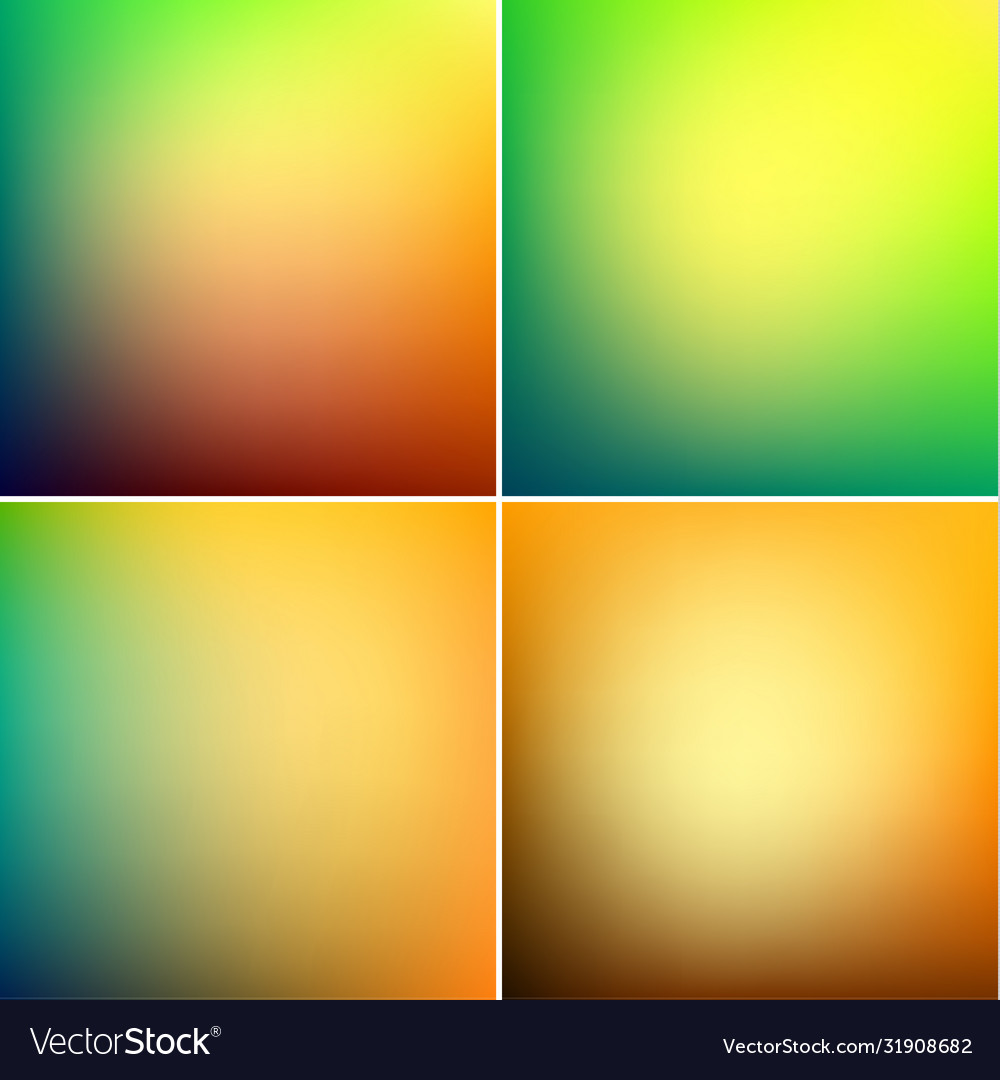 Smooth abstract colorful backgrounds set Vector Image