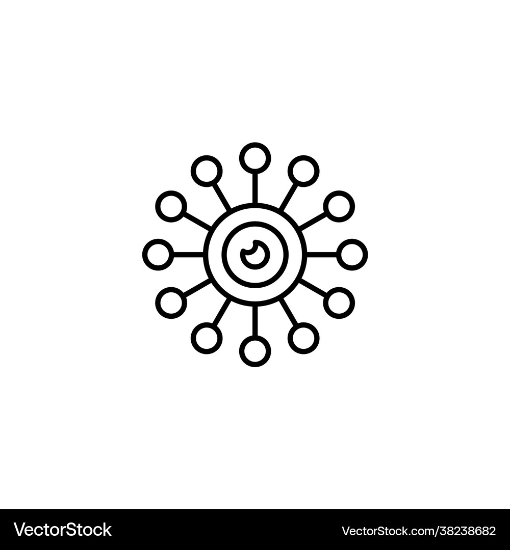 Viral marketing icon in logotype Royalty Free Vector Image