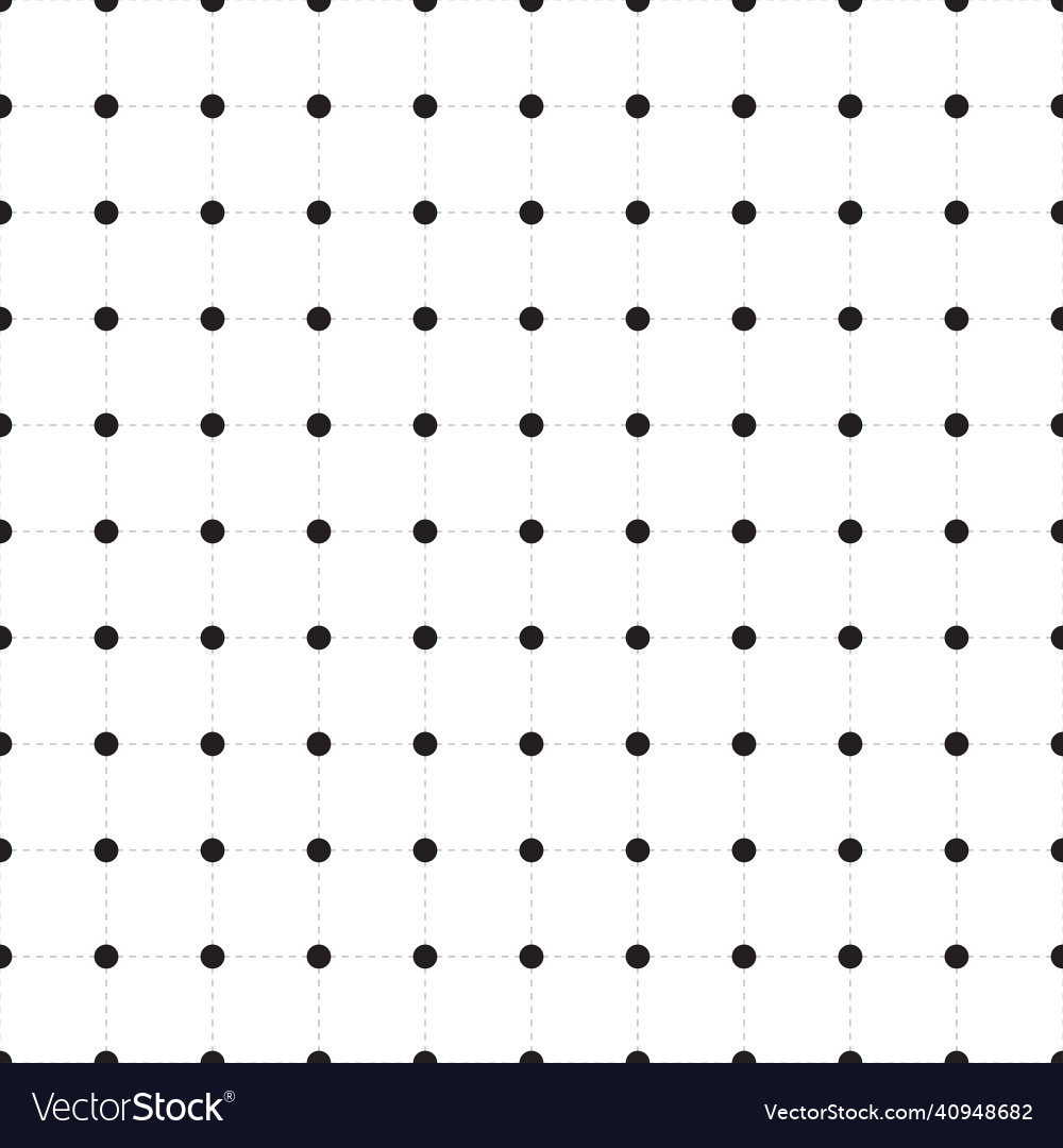Wireframe grid dots seamless pattern hud design Vector Image