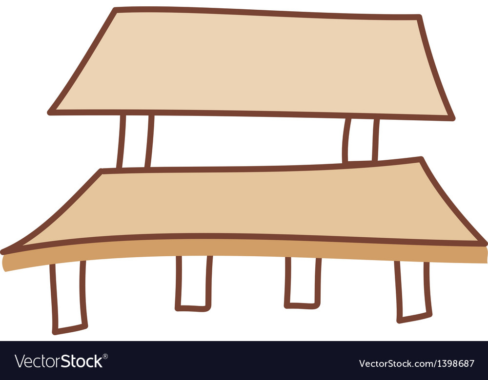 A bench Royalty Free Vector Image - VectorStock