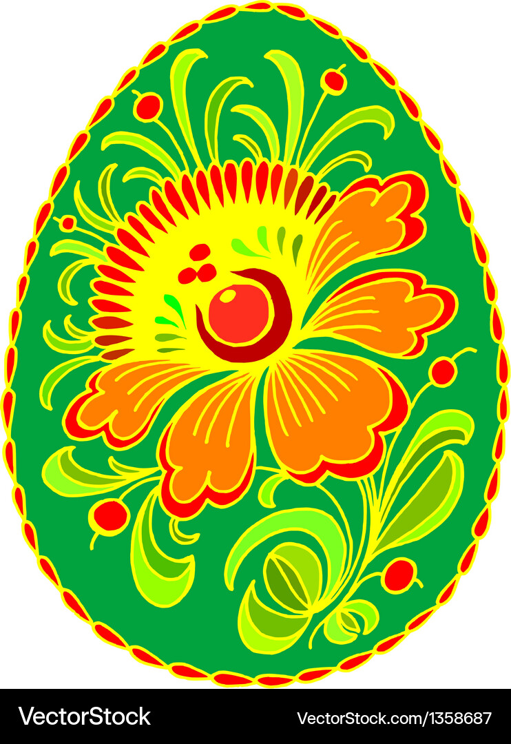 Easter egg Royalty Free Vector Image - VectorStock