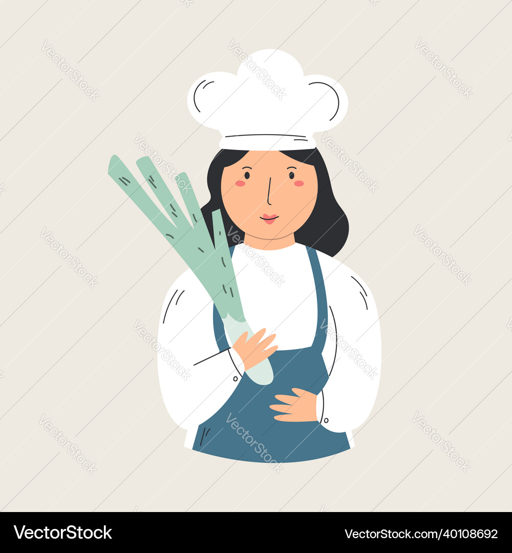 A cute chef cook Royalty Free Vector Image - VectorStock