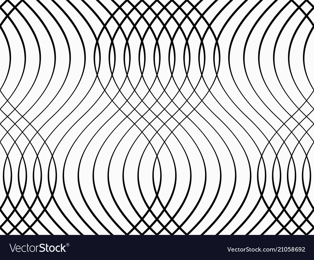 Abstract geometric pattern with waves Royalty Free Vector