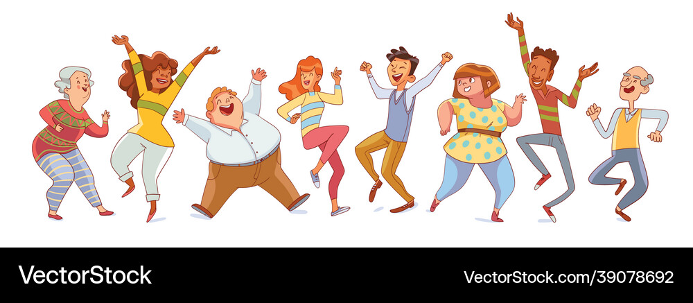 Diverse Group of People Celebrating Royalty Free Vector