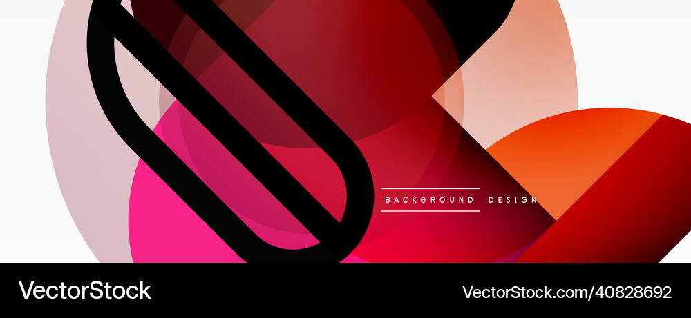 Round triangle shapes lines and circles geometric Vector Image