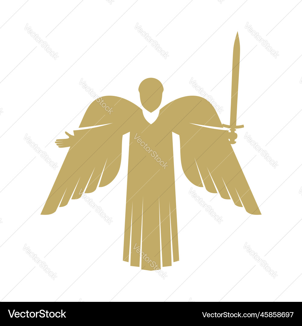 Angel is gods herald Royalty Free Vector Image