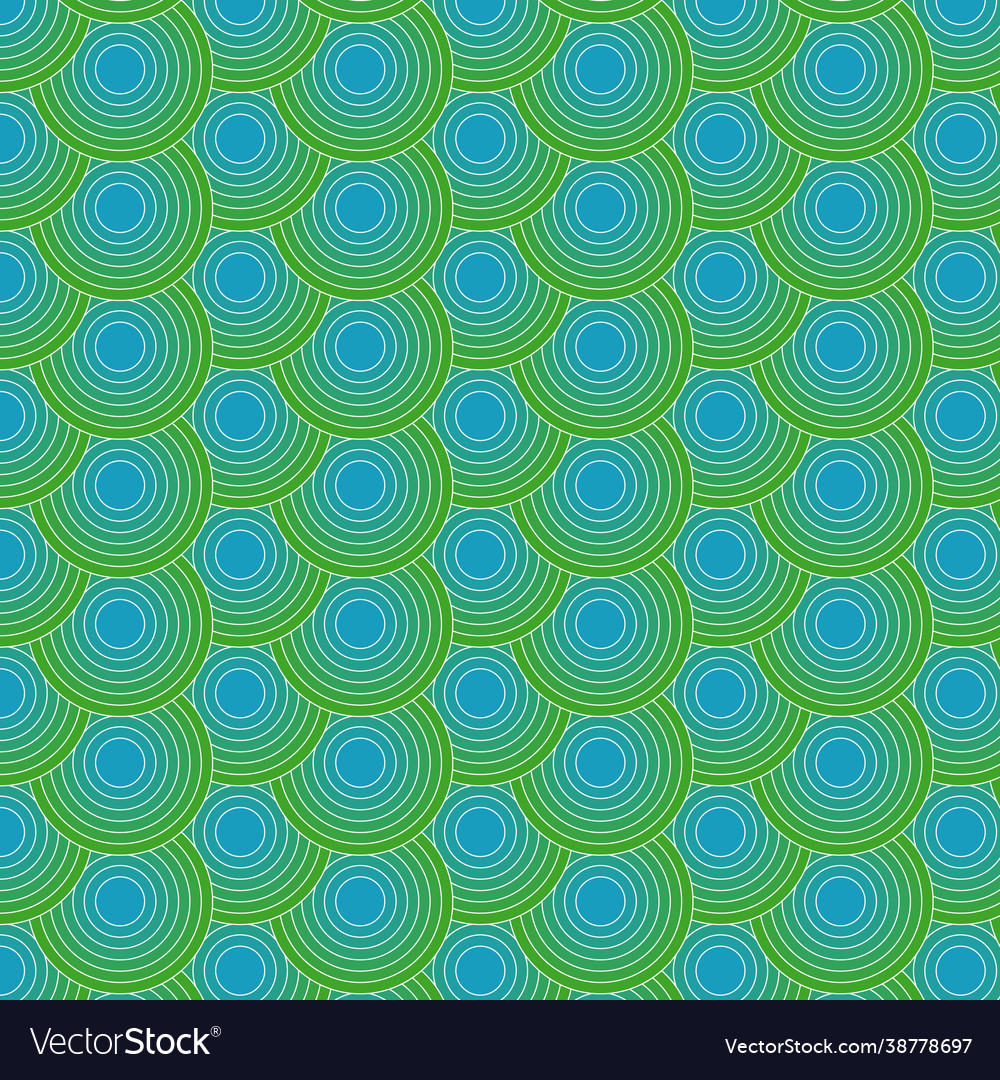 Blue circles pattern Royalty Free Vector Image