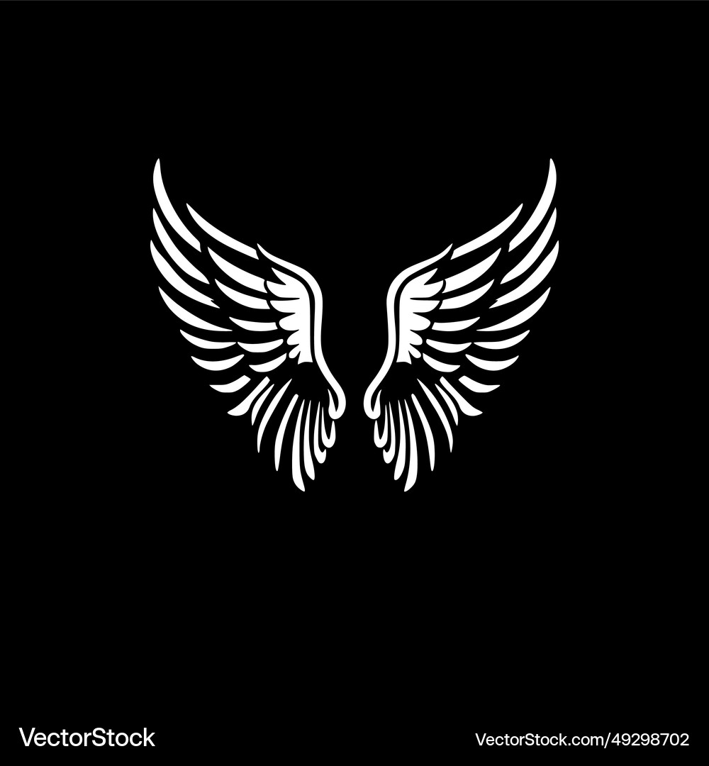 Angel wings - minimalist and flat logo Royalty Free Vector