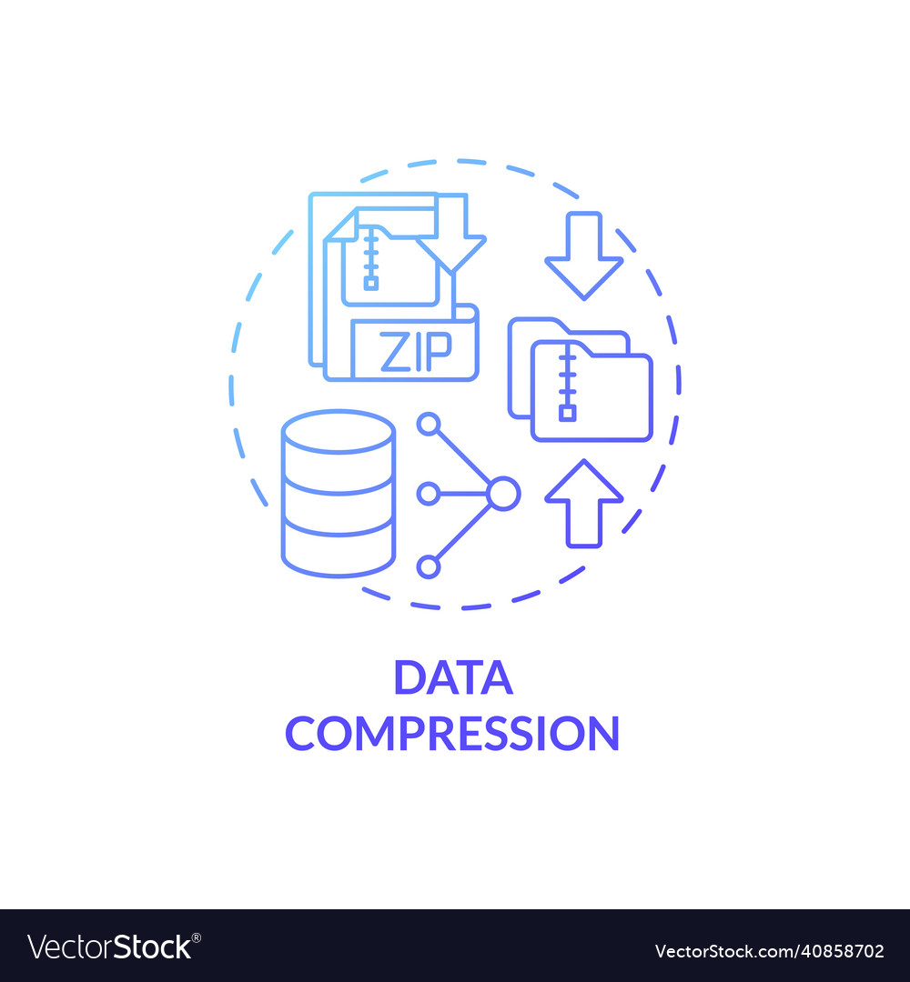 Data Compression Icon Royalty Free Vector Image