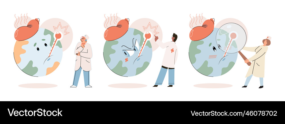 Global warming high temperature and hot weather Vector Image