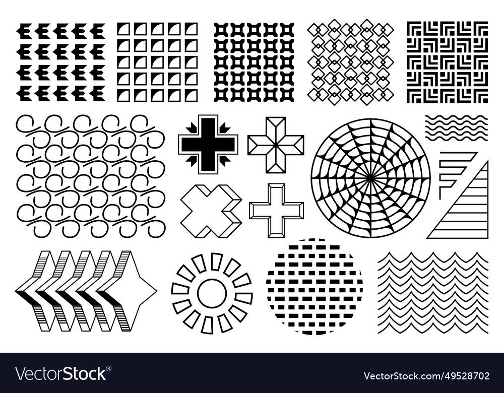 Memphis set Royalty Free Vector Image - VectorStock