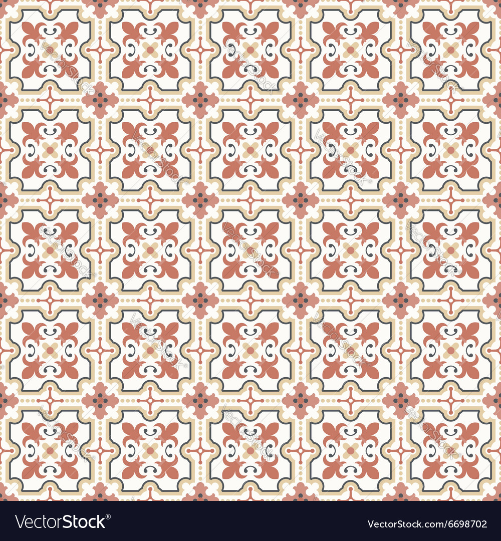 Retro floor tiles pattern Royalty Free Vector Image