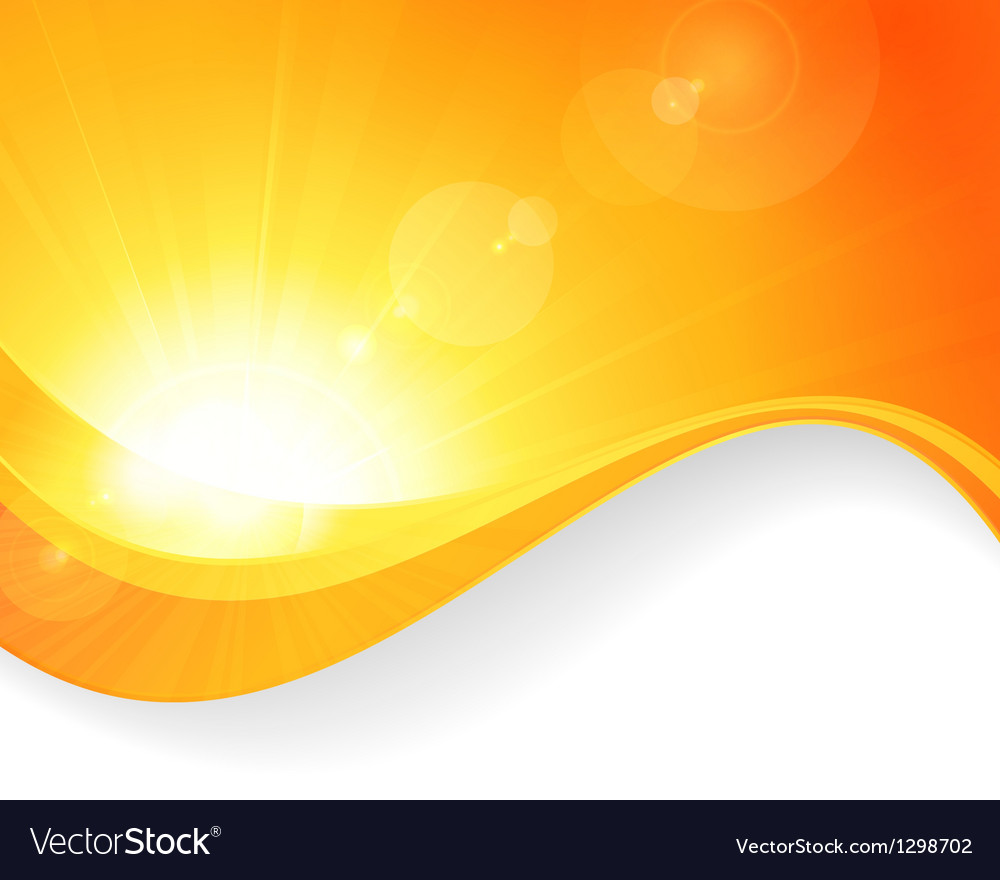 Sun background with wavy pattern Royalty Free Vector Image