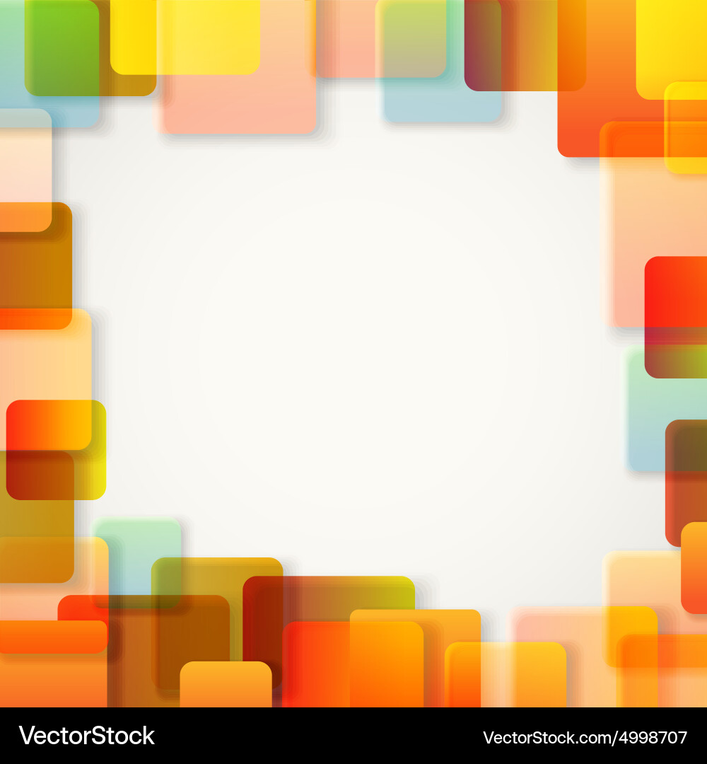 Abstract background of different color squares Vector Image