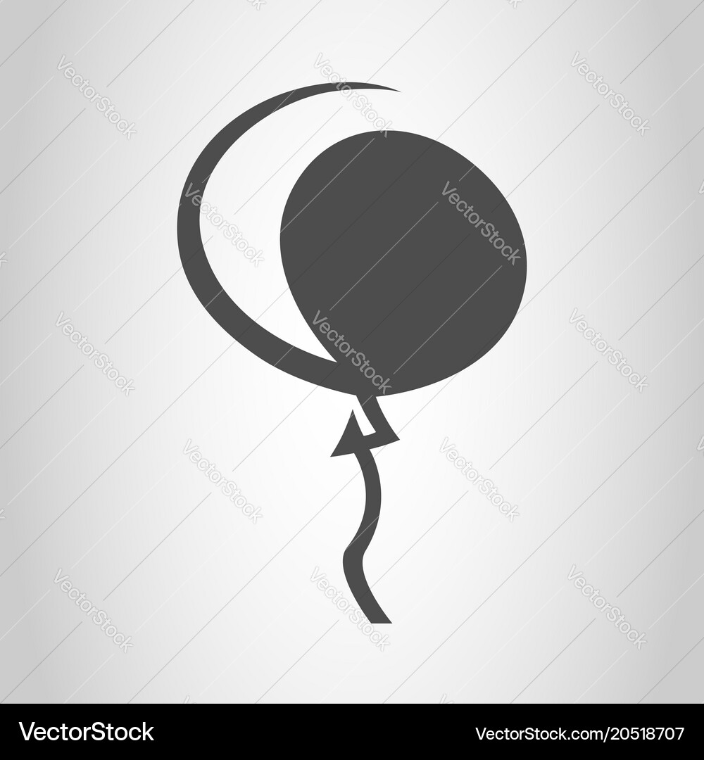Abstract balloon symbol icon Royalty Free Vector Image