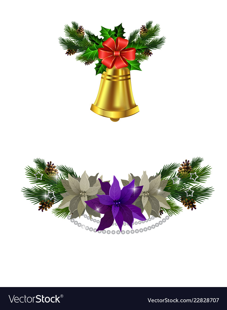 Christmas elements for your designs Royalty Free Vector