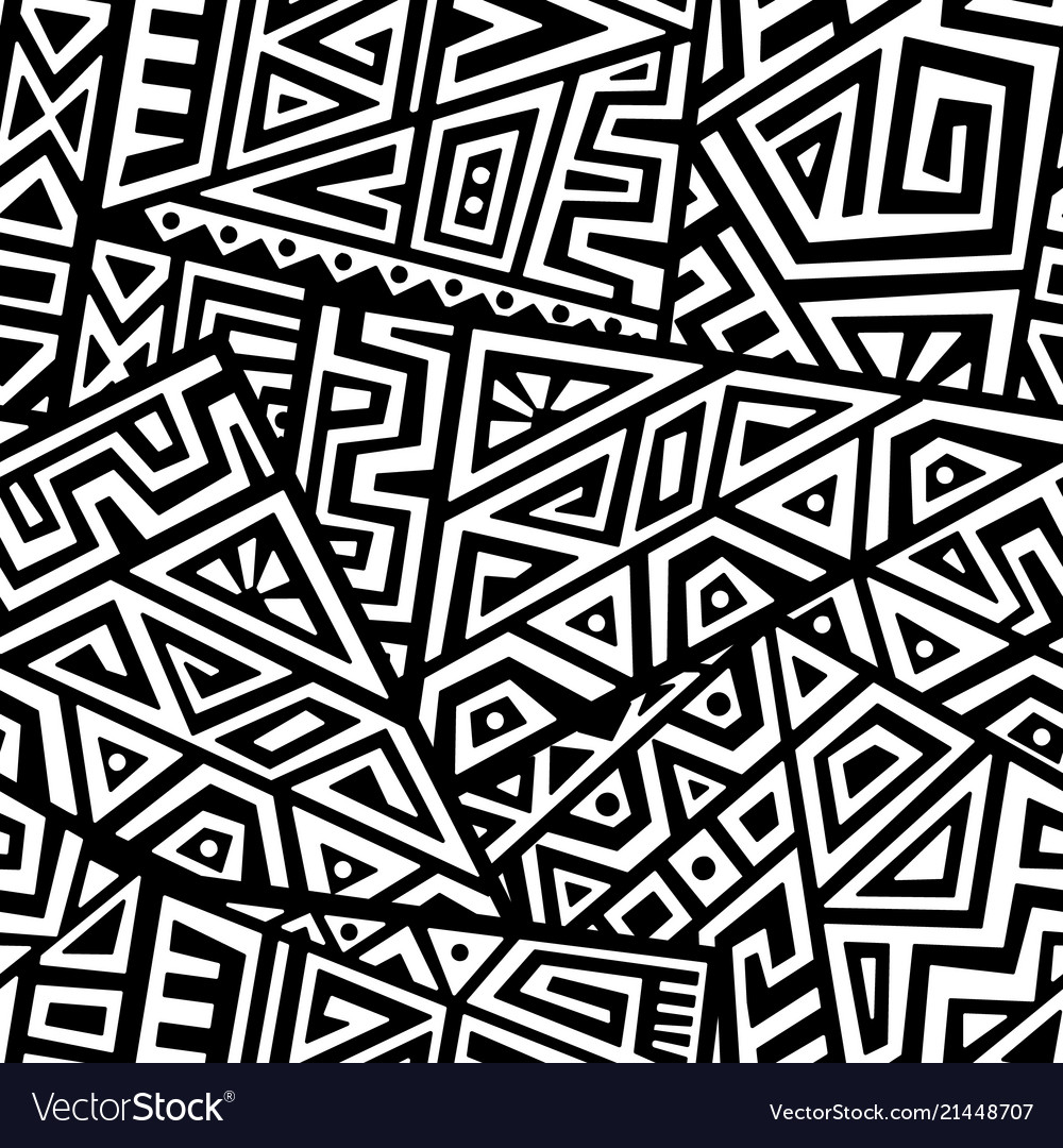 Creative seamless pattern Royalty Free Vector Image