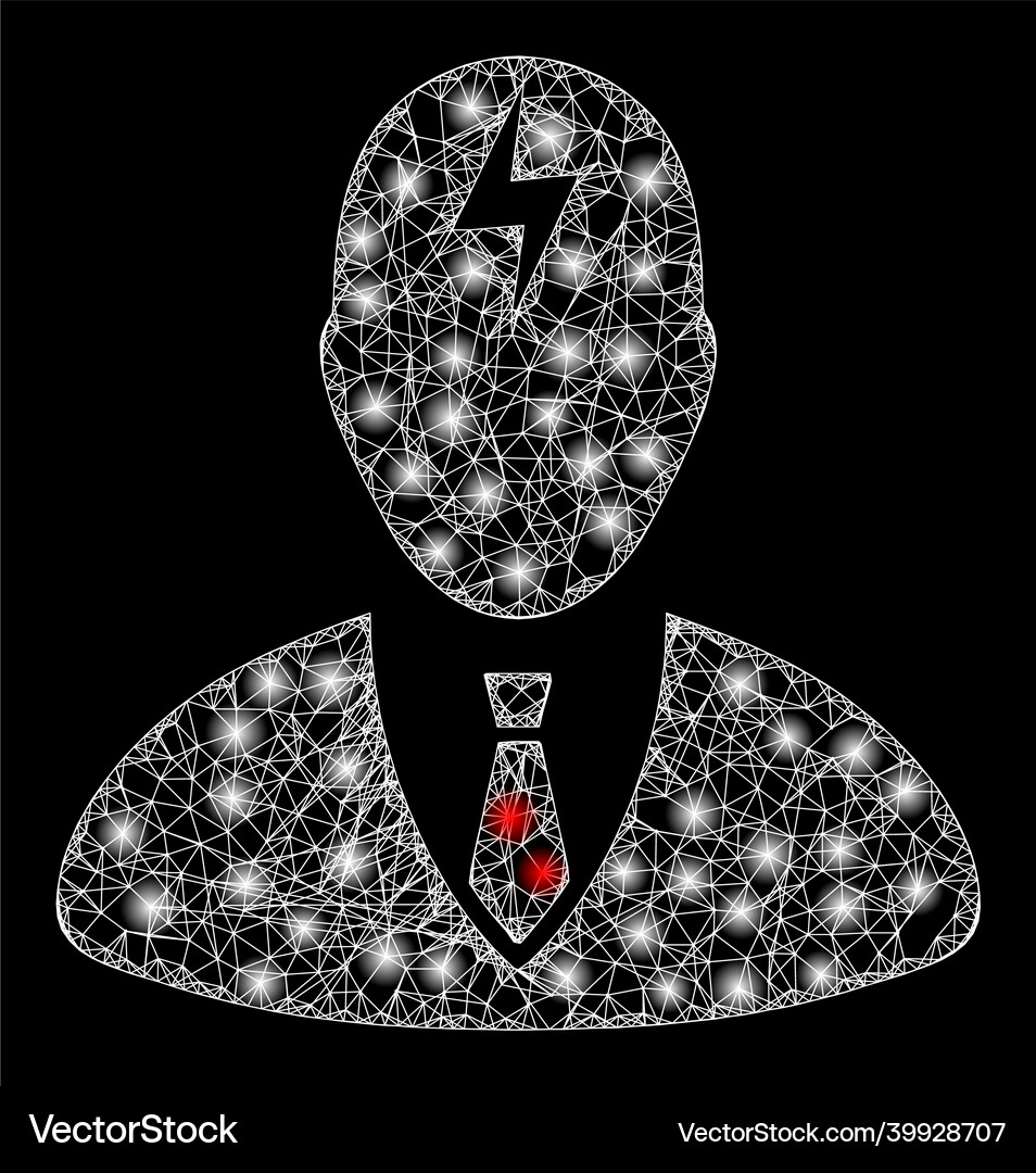 Glossy hatched mesh boss headache with glare spots