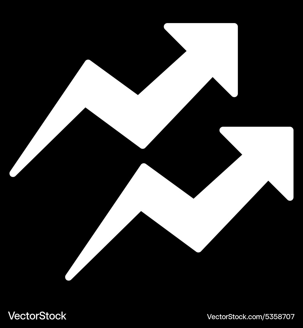 Trends icon from business bicolor set Royalty Free Vector