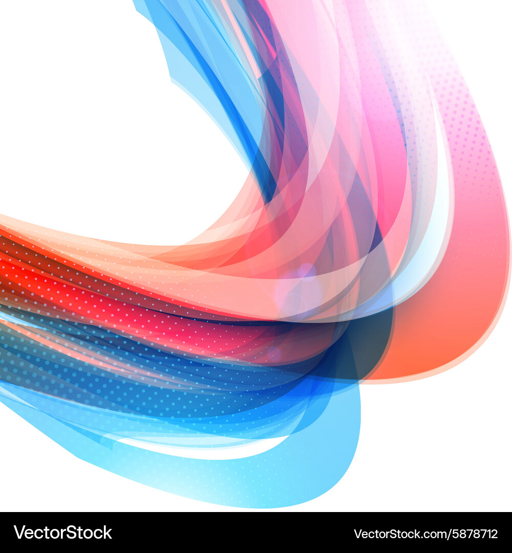 Abstract colorful futuristic wave background blue Vector Image