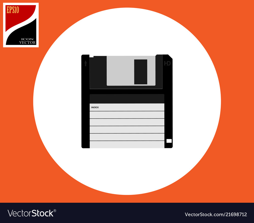 Computer floppy disk Royalty Free Vector Image