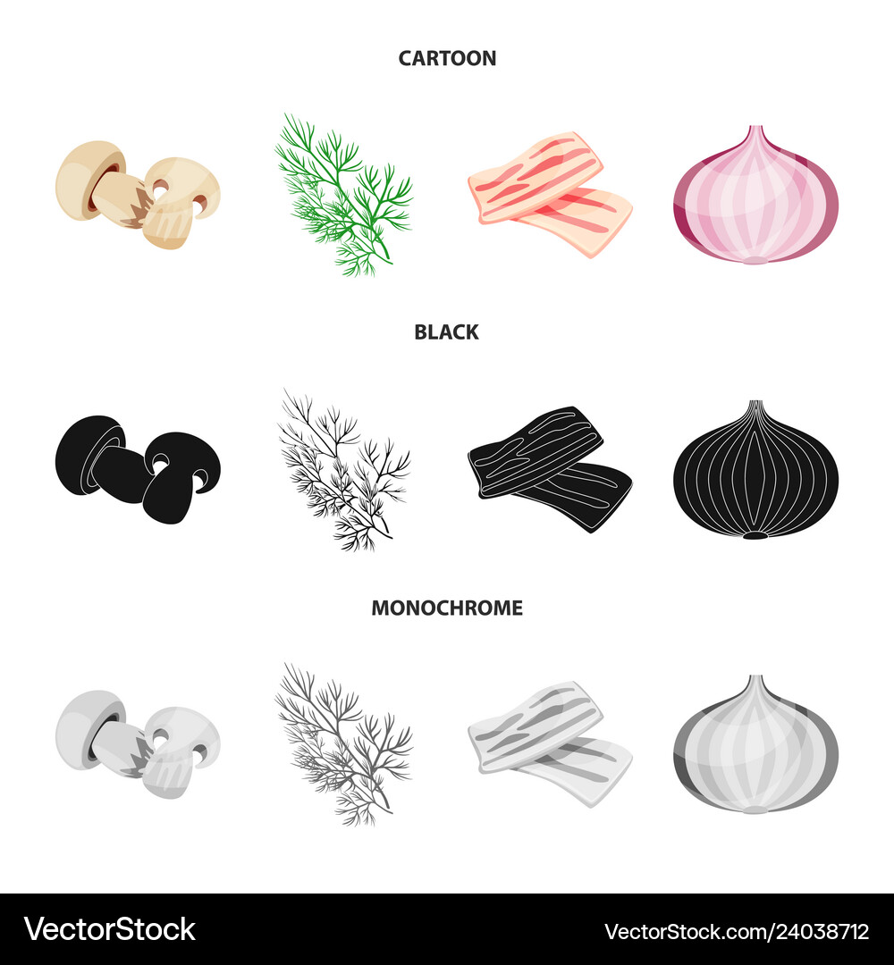 Taste and product logo set Royalty Free Vector Image