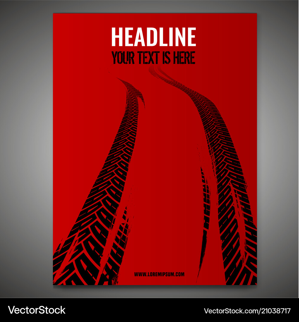 Grunge tire poster-05 Royalty Free Vector Image