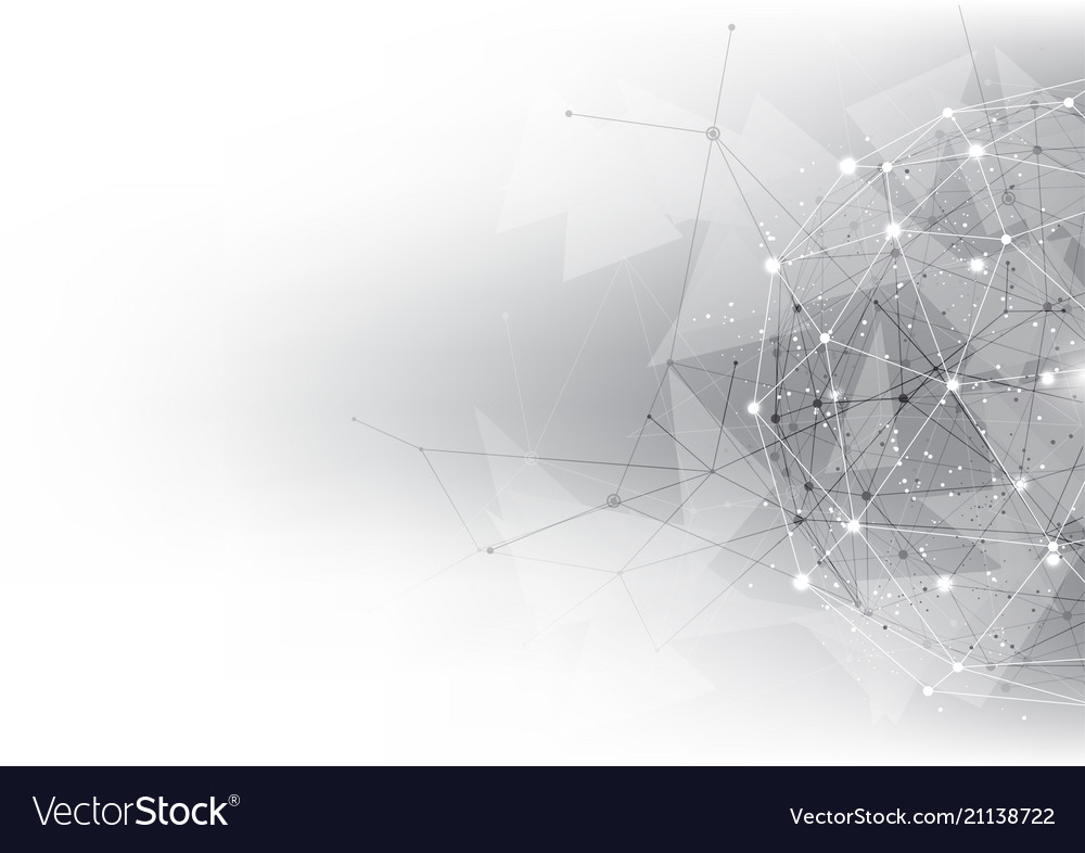 Background abstract polygon data technology Vector Image
